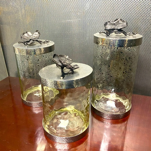 Michael Aram | Kitchen | Michael Aram Orchid Canisters Storage Retired ...